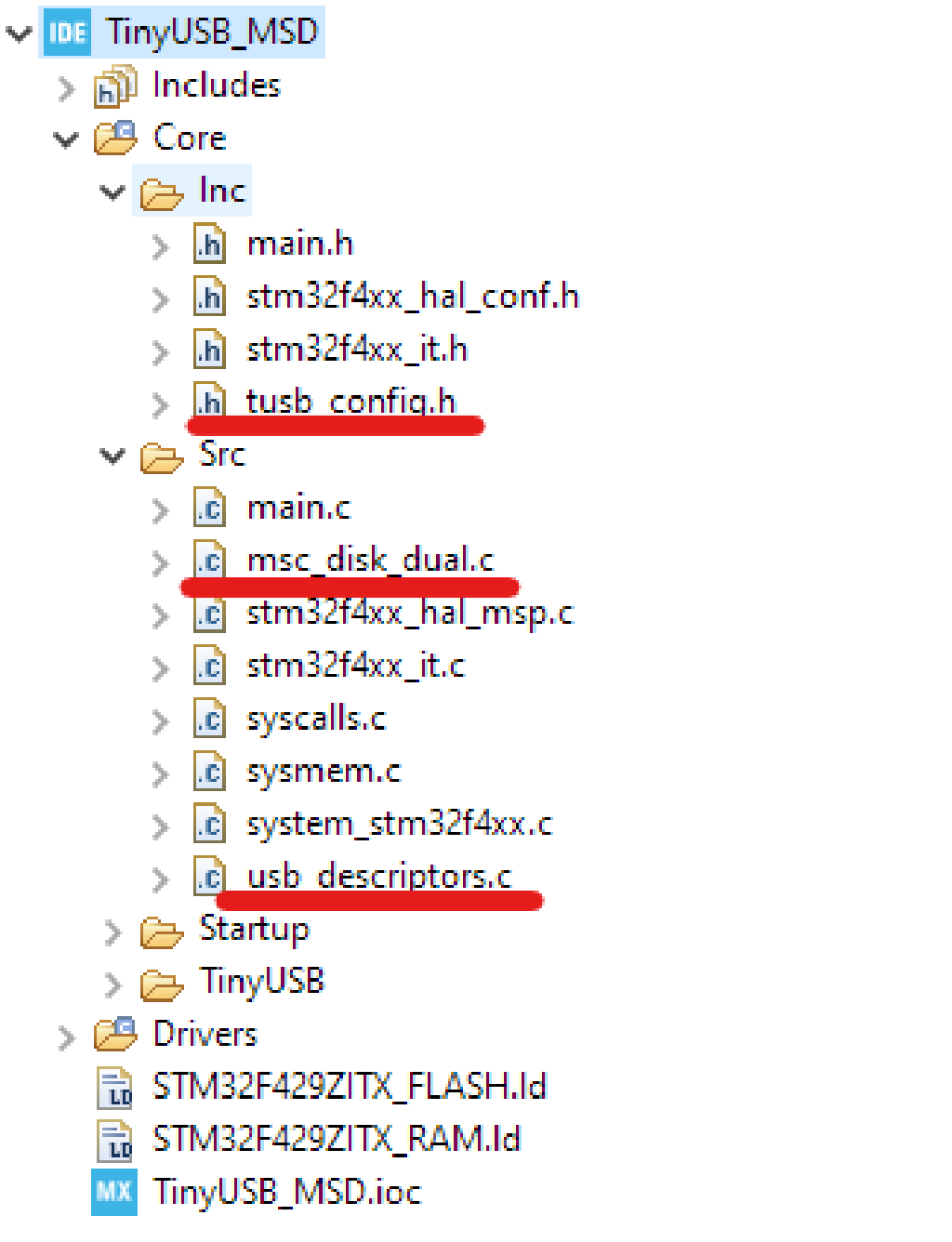 Msd Using Tinyusb Stack In Stm32